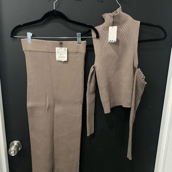 Zara | Other | Zara Ribbed Midi Skirt Set | Poshmark